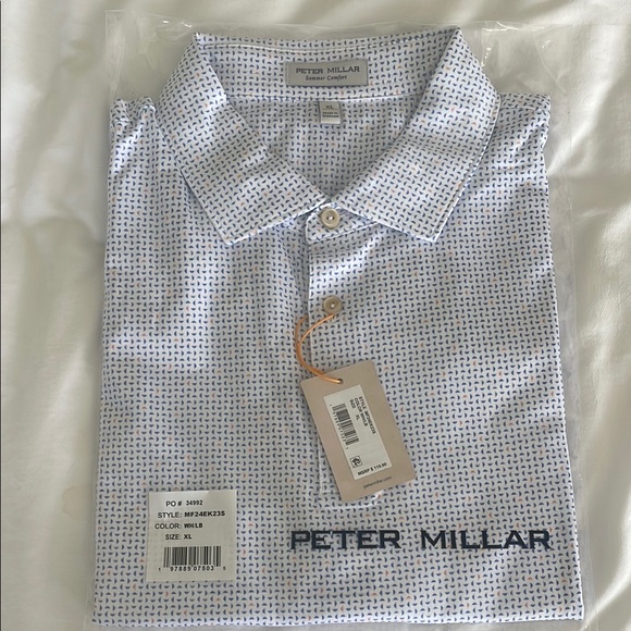 Peter Millar | Shirts | Peter Millar Polo Shirt Classic Design | Poshmark